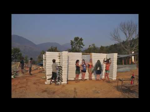 Good Earth Nepal Earthbag School Timelapse