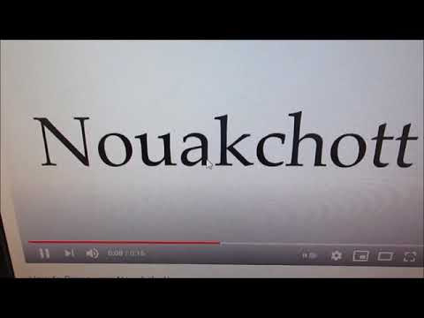 How to pronounce Nouakchott (?)
