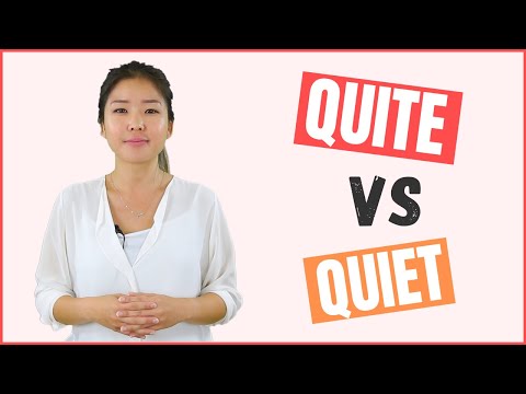 QUITE vs QUIET Meaning, Pronunciation, and Difference | Learn with Example English Sentences