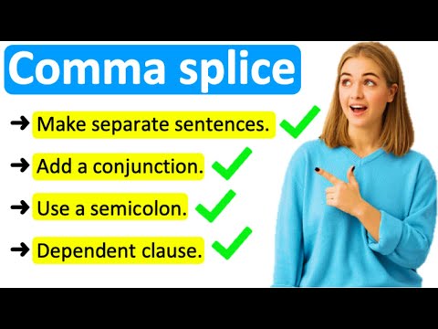COMMA SPLICE - How to avoid this grammar mistake! Video Lecture - ACT