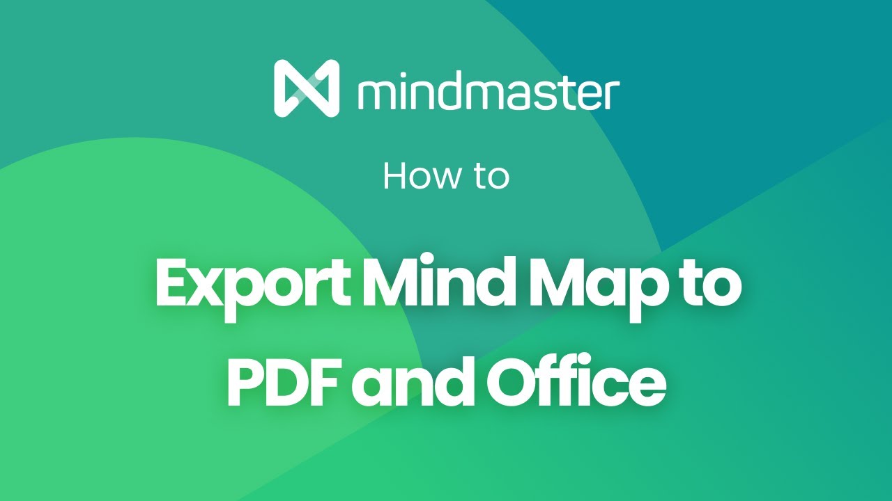 How to Export Mind Map to PDF and Office - EdrawMind (formerly MindMaster)  Tutorial
