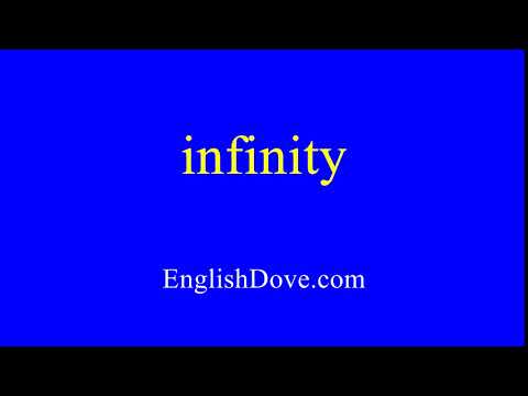 How to pronounce infinity in American English.