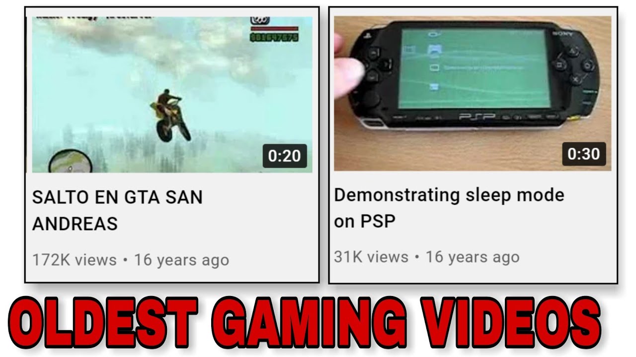 What was the first gaming video on YouTube?