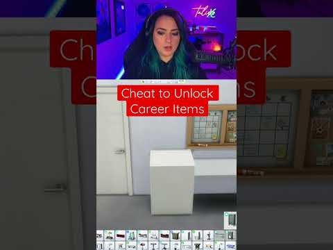 Cheat to unlock career items without moving your sims off the lot #shorts #sims4