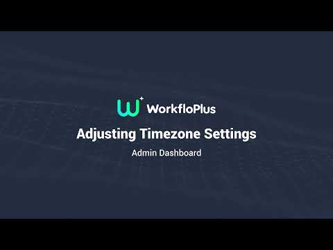 Adjusting Timezone Settings