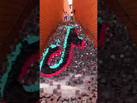 Amazing tik-tok logo making video | Satisfying video |Aesthetically satisfying #shorts