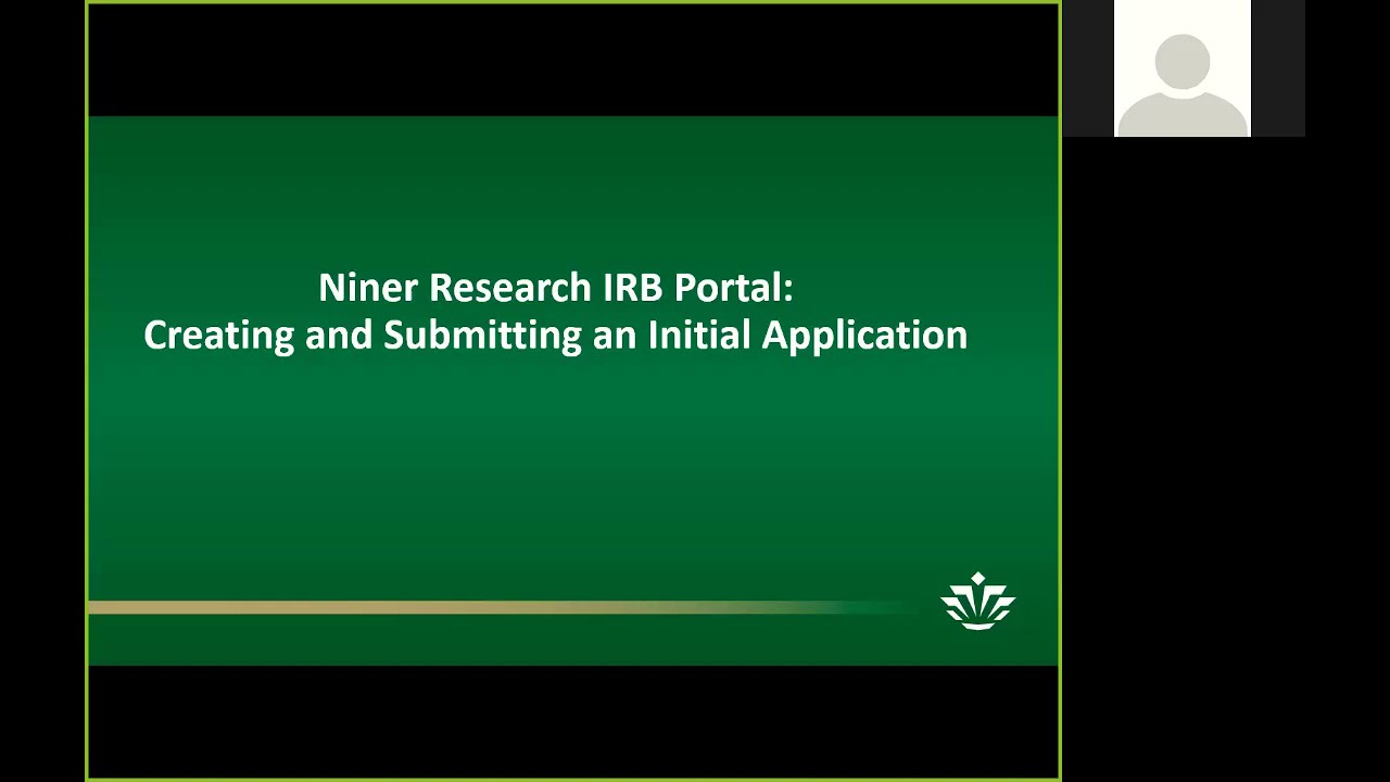 Creating and Submitting an Initial IRB Application
