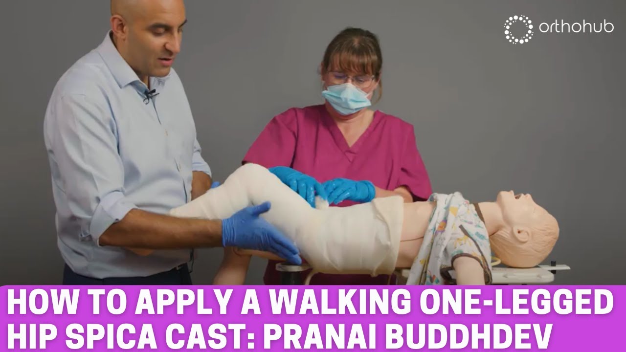 How to apply a walking one-legged hip spica cast —paediatrics trauma— educational video for surgeons