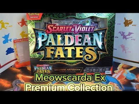 Pokemon Paldean Fates: Meowscarda EX Premium Collection Opening! Pokemon Card Unboxing!