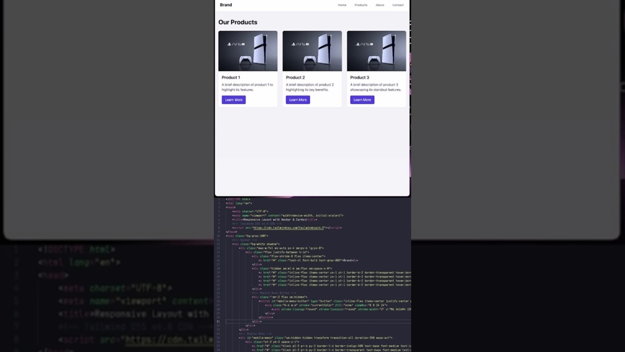 Criando lista de produtos com tailwind css e github copilot #tailwindcss #githubcopilot #ias