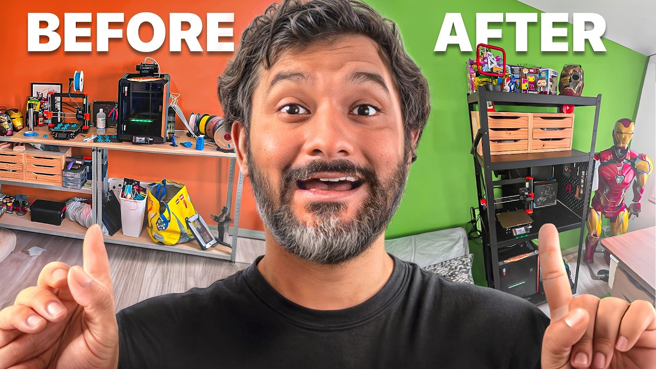 The Ultimate Vertical 3D Printer Setup (Small Room Friendly) 🔥