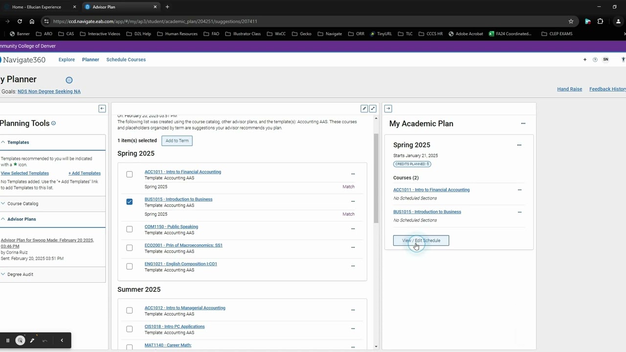 CCD - Navigate360 - Course Registration Process