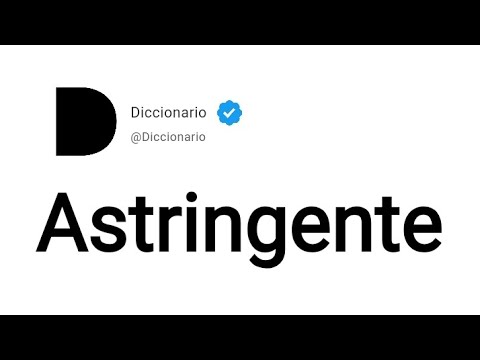 Astringente Significado En Español