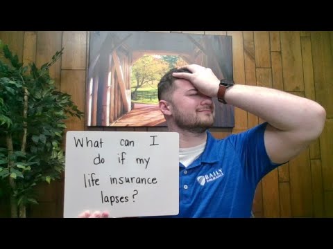 What can I do if my life insurance lapses?