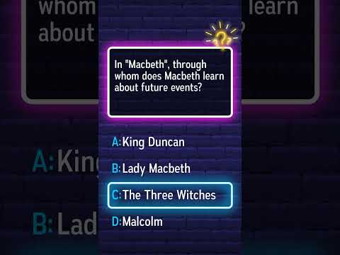 Who informs Macbeth about future events in Macbeth?