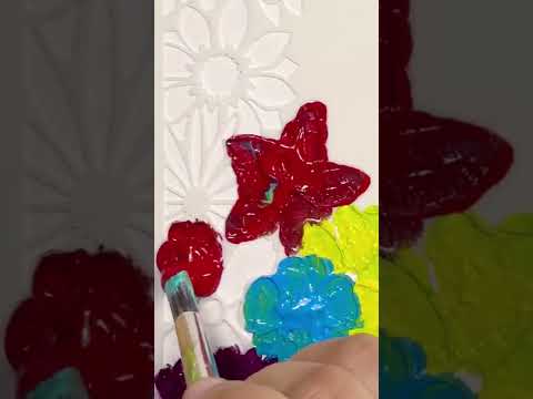 Textures in acrylics! | Abstract ideasâ¨#artshorts #artistoninstagram #paintingtutorial #artists