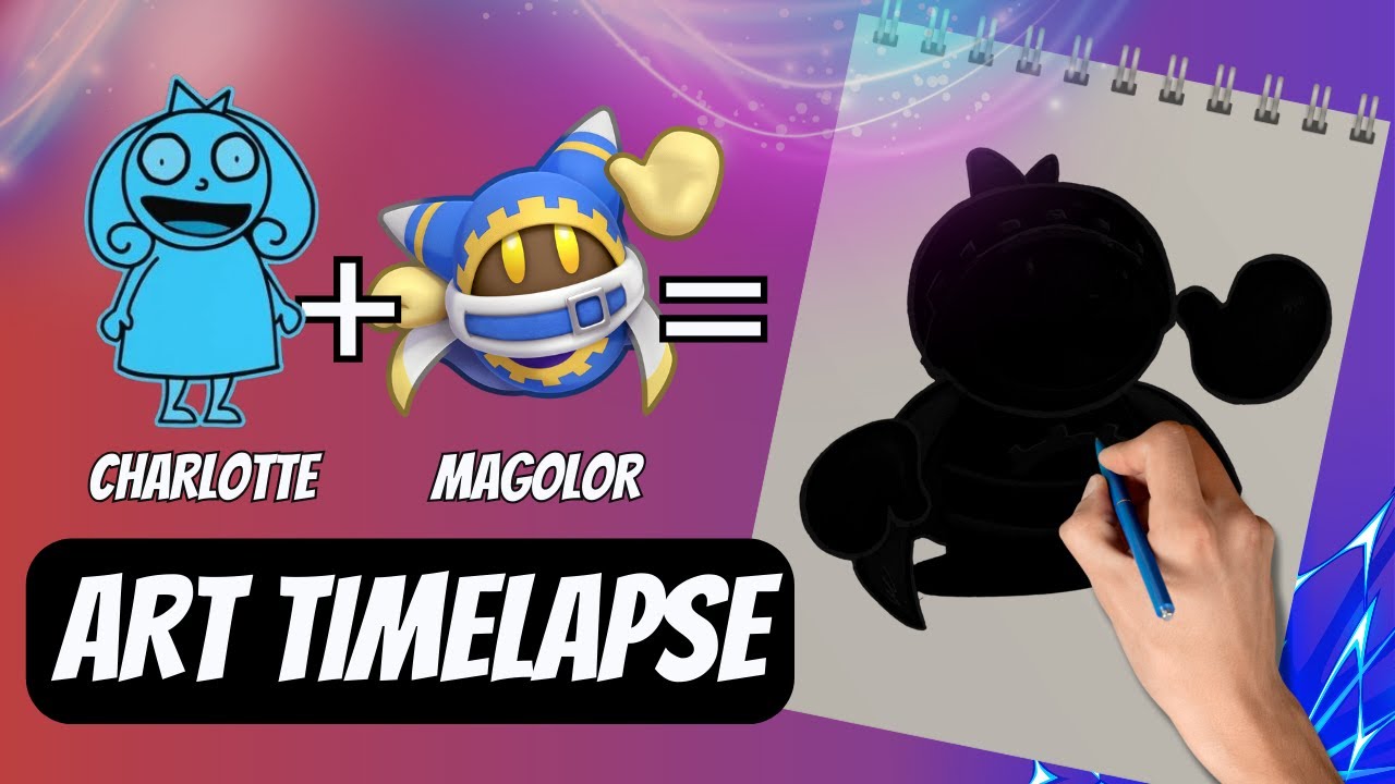 How to Draw Charlotte from Making Fiends + Magolor from Kirby | Art Timelapse