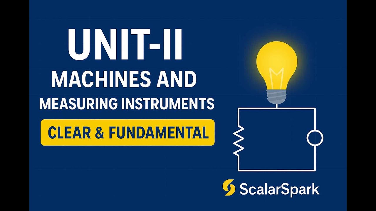 BEEE Unit –2 | ⚡ Machines and Measuring Instruments | PDF Notes👇