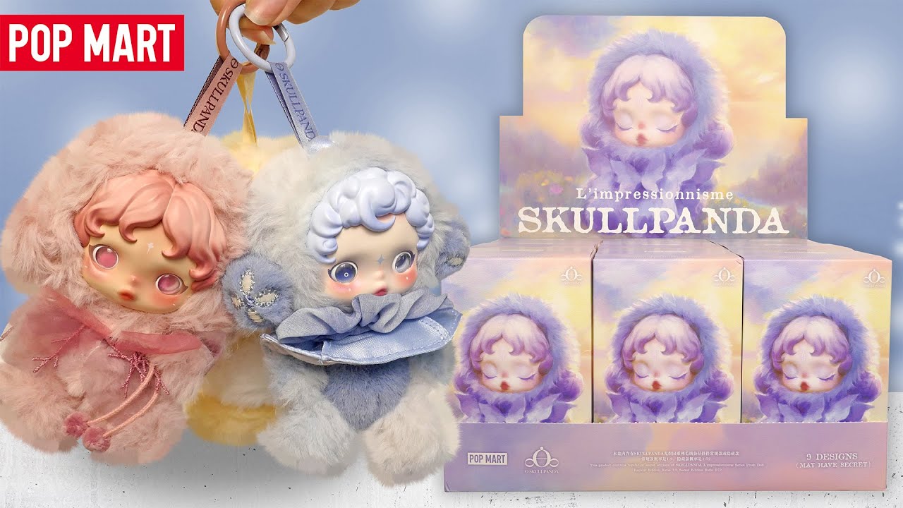 POP MART SKULLPANDA L'impressionnisme Plush Blind Box FULL SET Unboxing and Review