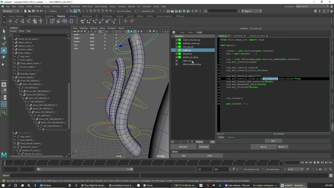 Template Example - Fk Curve Rig