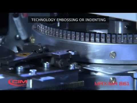 MAXIMA 861: bank card embosser | CIM