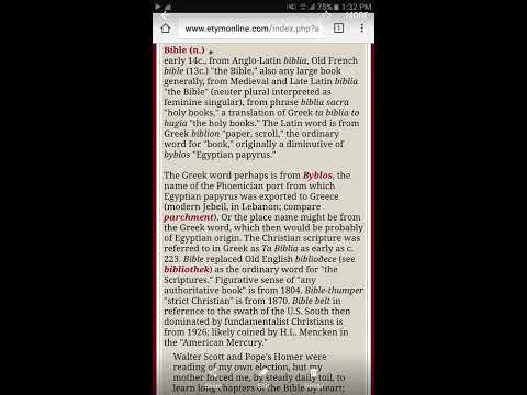 Meaning of the word bible/who wrote the bible?