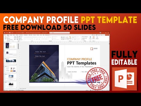 Company Profile PPT Template Free 50 Slides