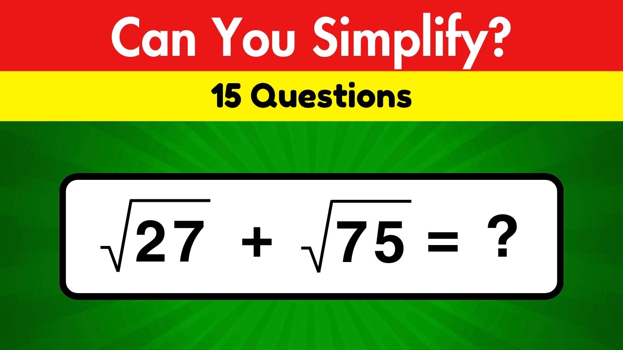 Math Quiz That Will Test Your Radical Simplification Skills!