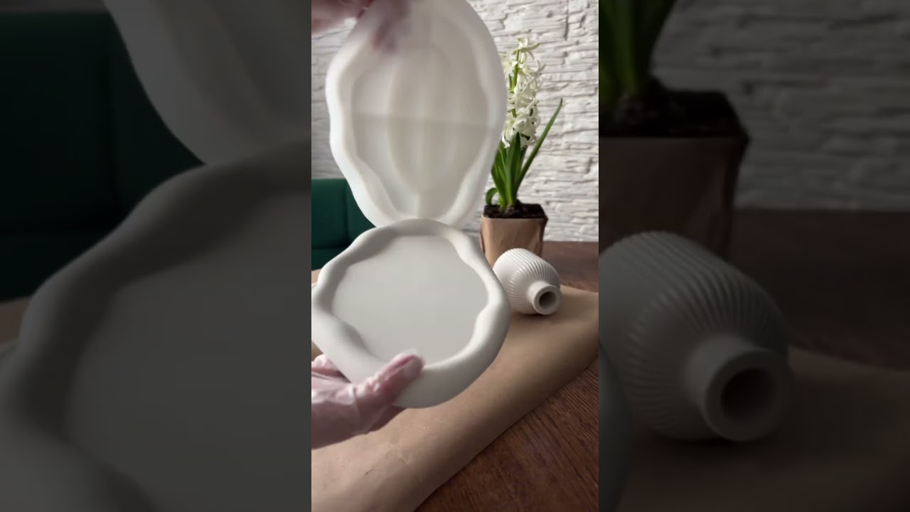 plaster of Paris DIY #supportmychannel #diy #candels #candlemaking #ceramic #scentedwax #cakecandles