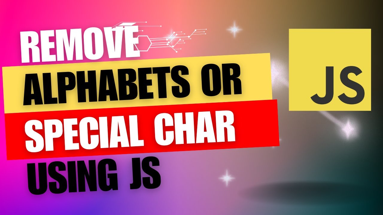 How to remove special characters from a given string using JavaScript.