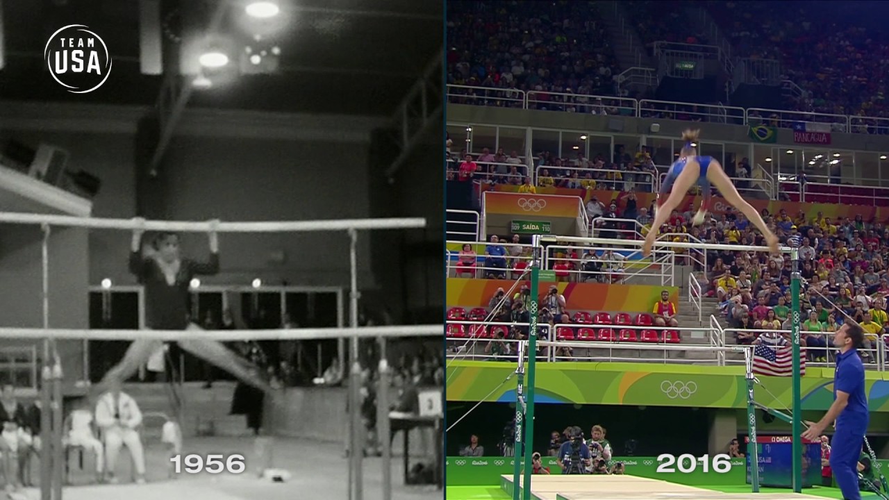 Then & Now: Uneven Bars