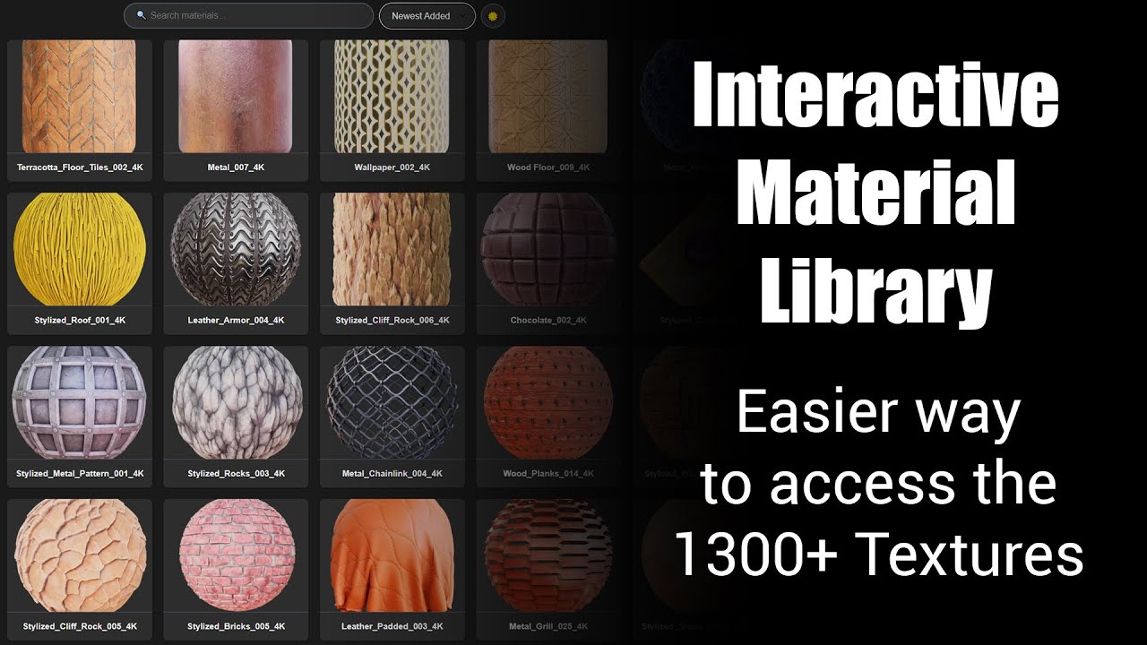 Interactive Material Library