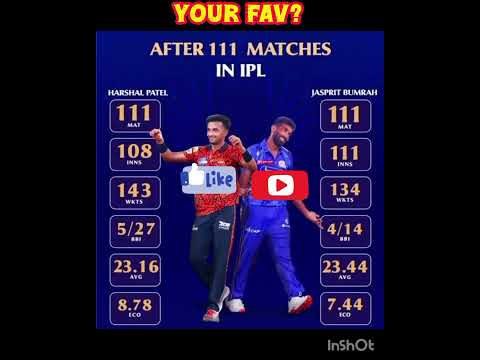 Harshal Patel vs Bumrah Comparison #shorts #cricket #iplteamcaptain #youtubeshorts #ipl