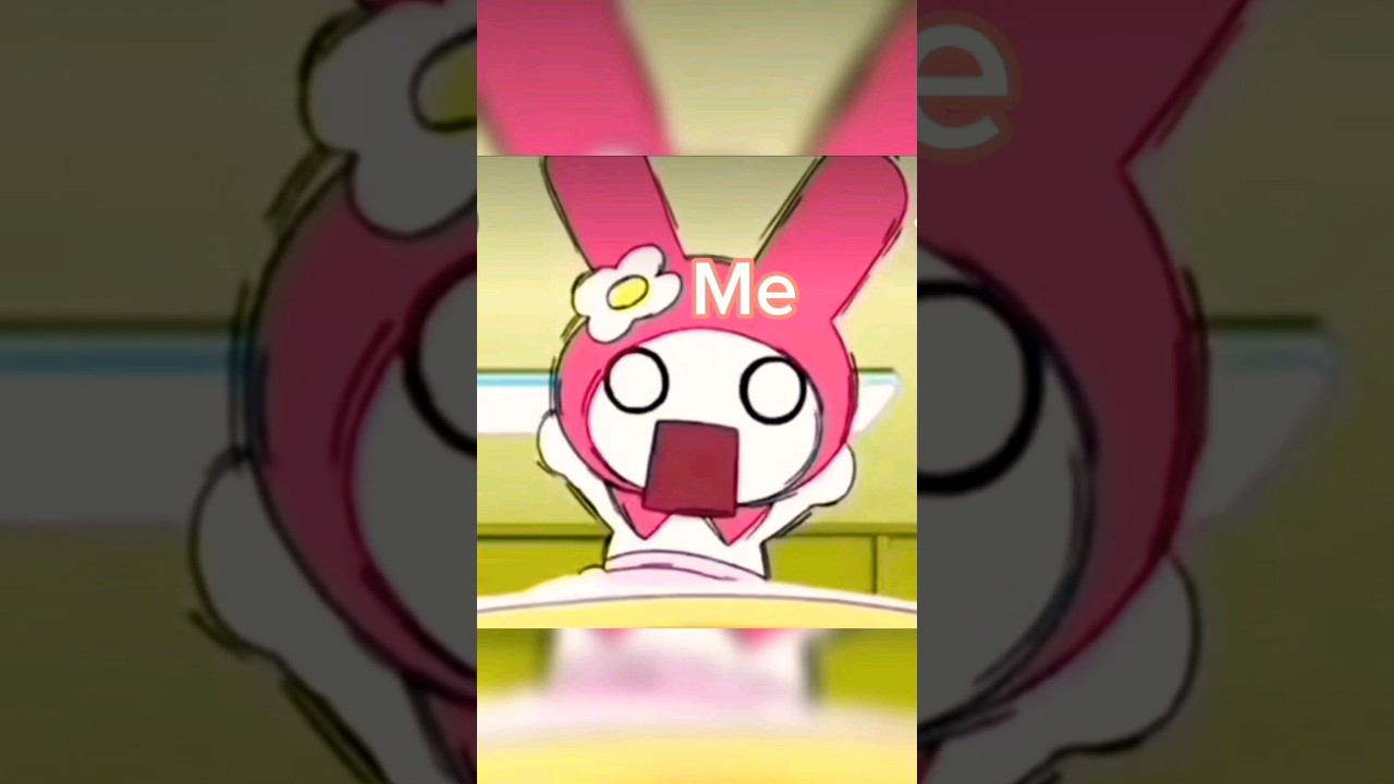 me when my mom calls me to eat:   #onegaimymelody#melody#sanriocat