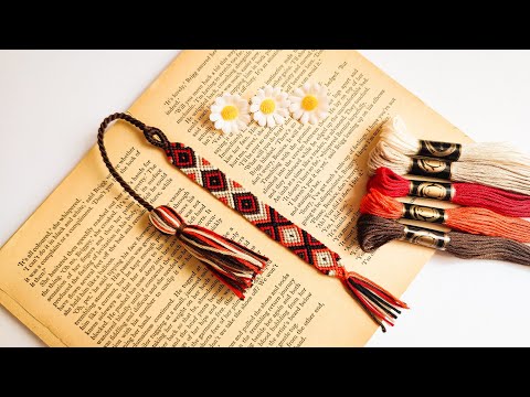 HOW TO MAKE A BOOKMARK AND A TASSEL | DIY FRIENDSHIP BRACELET BOOKMARK