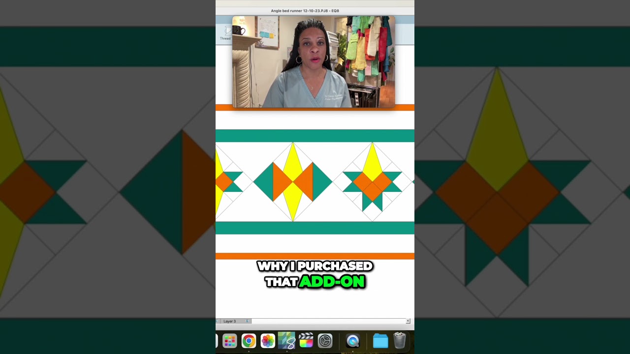 Design your own quilts easily with Electric Quilt 8 software!#quiltingforbeginners #accuquilt