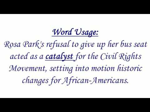 English Vocabulary, Word - catalyst