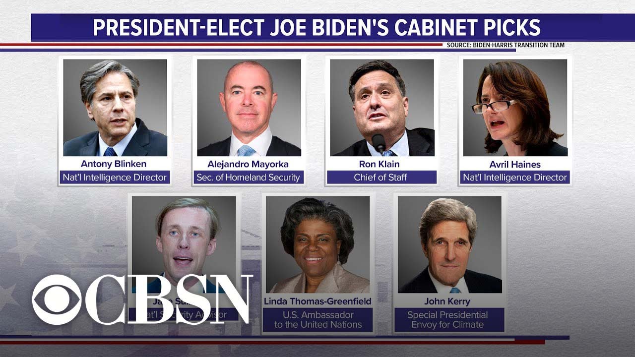 Biden makes first Cabinet picks of his administration