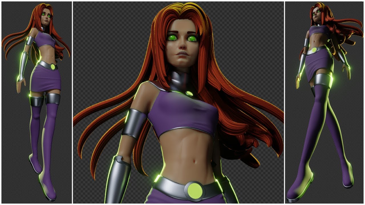 Blender 3D modelling - Sculpting Starfire