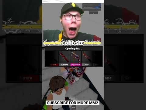 UNBOXING the NEW MM2 GODLY!! (Roblox Murder Mystery 2 Christmas Update 2021) #shorts #mm2 #roblox