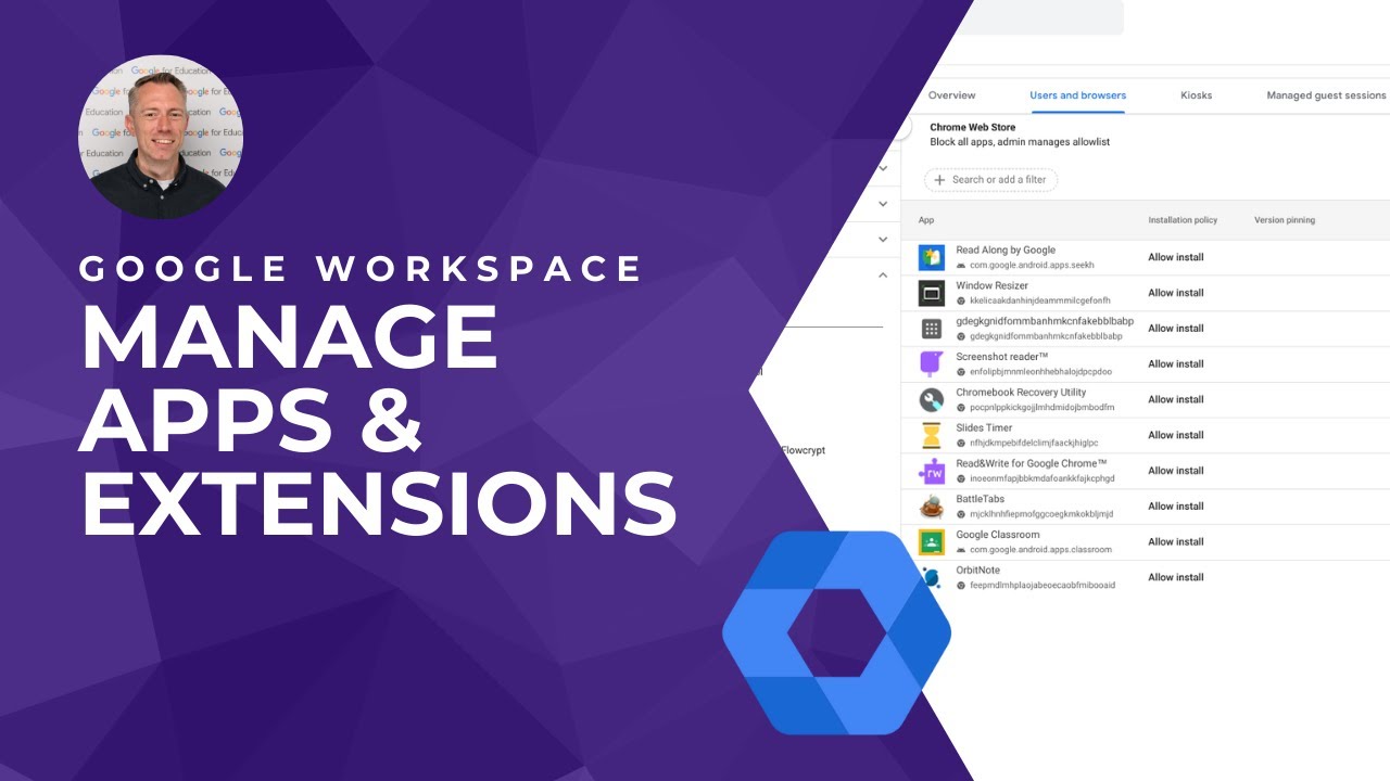 Google Admin Console: Manage Apps & Extensions