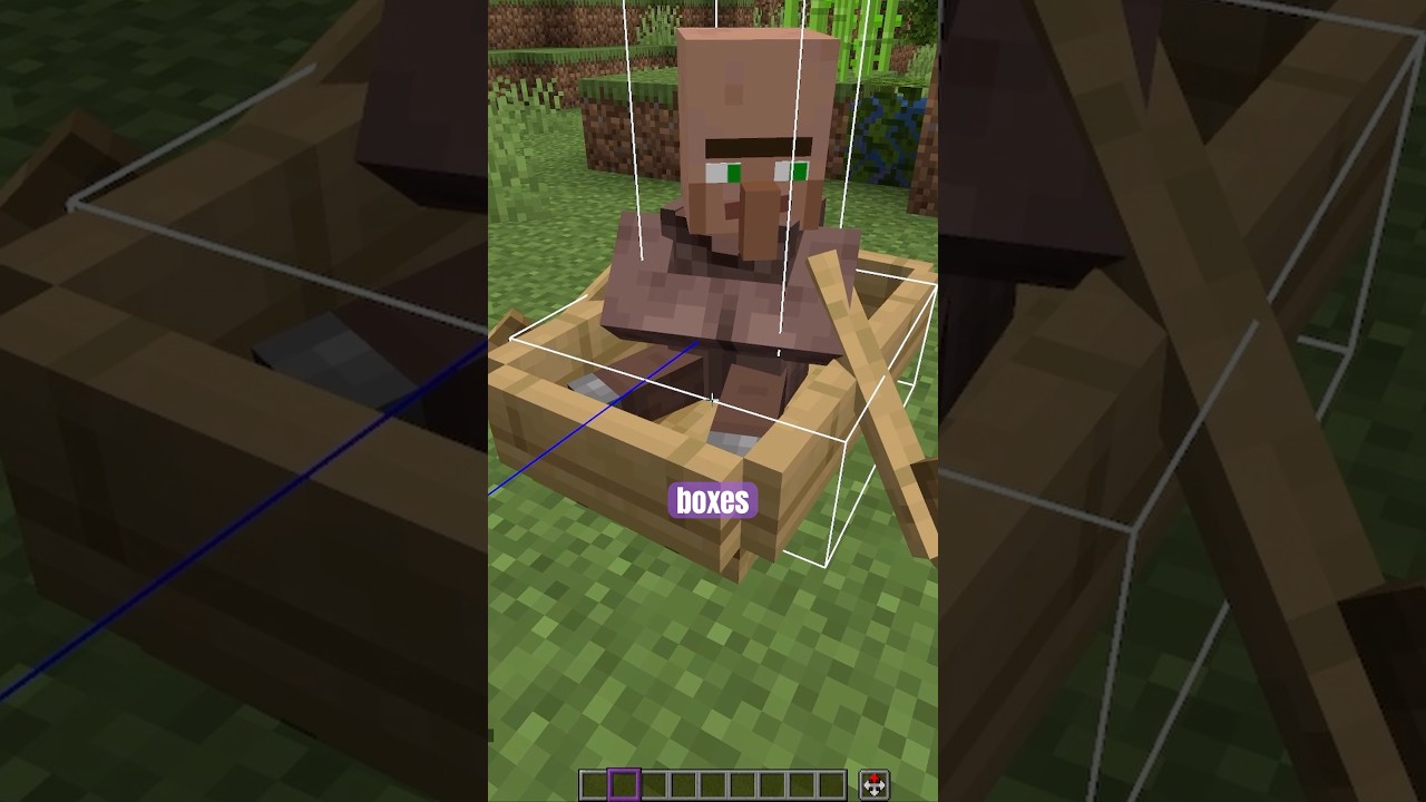 How to show hitboxes in Minecraft Survival to break boats or minecarts easier