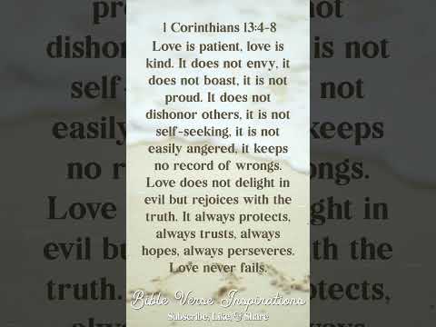 Love is patient, love is kind, Bible Study, Christian Faith, Hope, Encouragement, Christ, #shorts