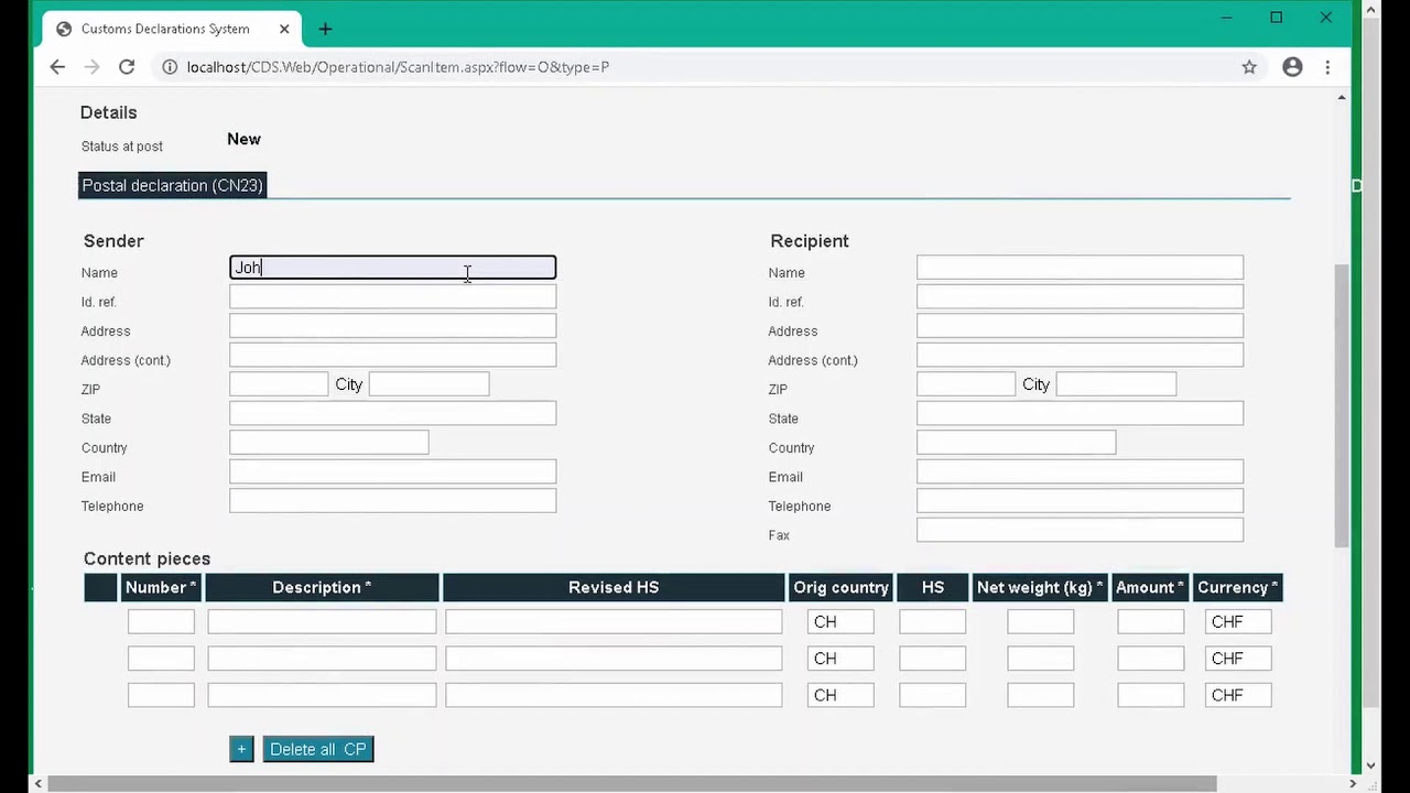 Manual CDS Data Capture