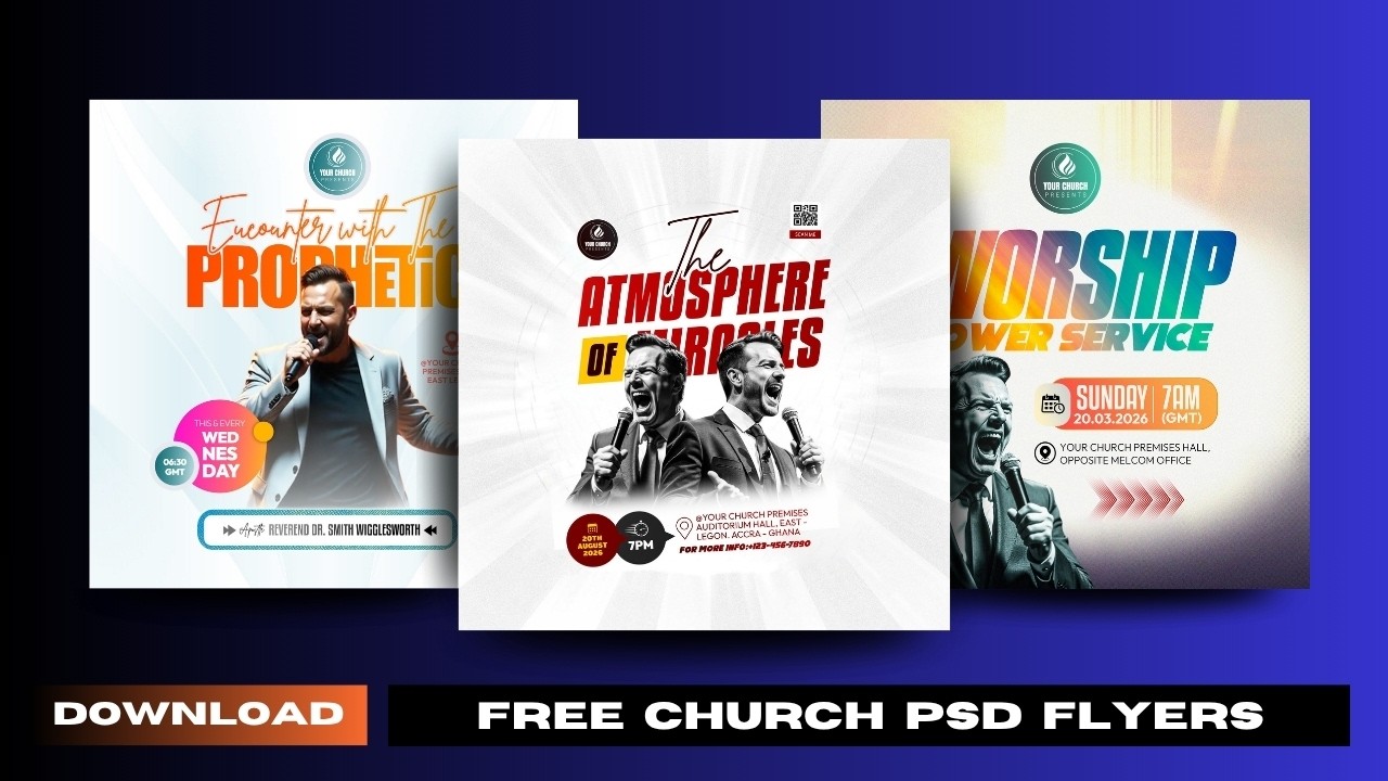 FREE PSD Church Flyer Files - Fully Editable | WORD: Wait Upon the LORD! (Revisited)