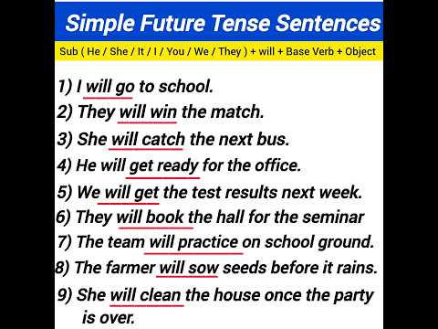 simple future tense