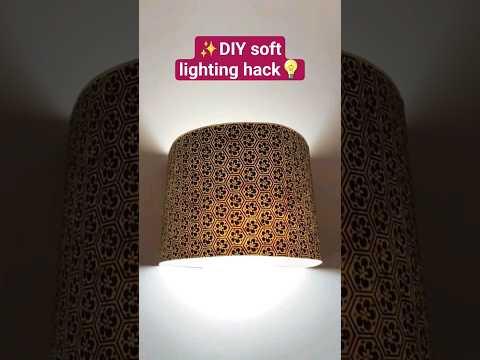 Must try DIY wall lamp quick and easy hack!