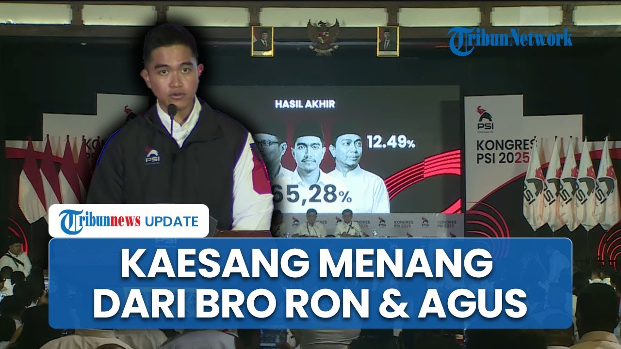 Kaesang Pangarep Terpilih Jadi Ketua Umum PSI di Kongres Solo, Kalahkan Bro Ron dan Agus ...
