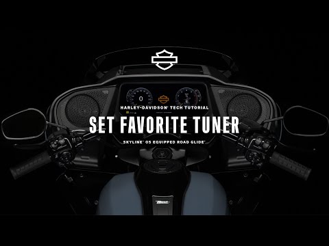 How to Set Favorite Radio Stations using Skyline OS | 2024 Harley-Davidson Road Glide
