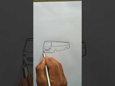 bus drawing easy #artist #pencildrawing #vairalvideo